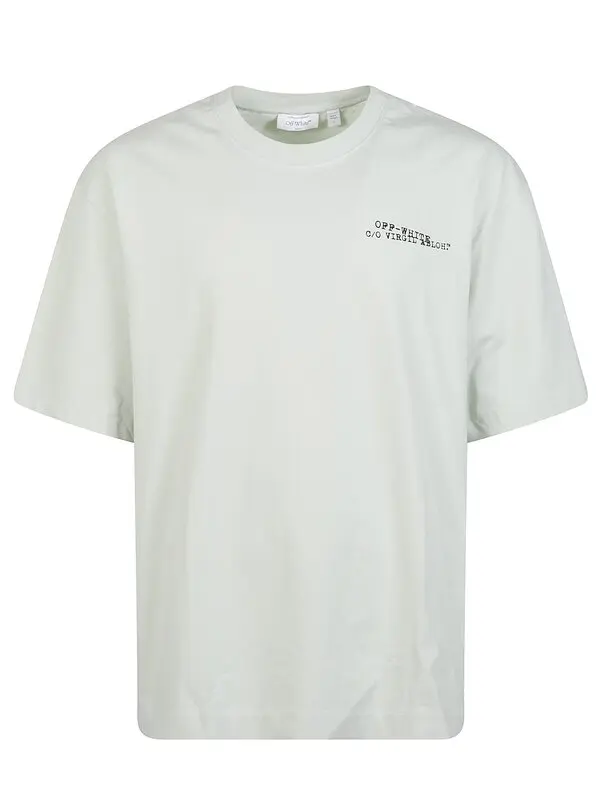 Off-White Arrow Skate T-shirt Mini Heart Design - Verde