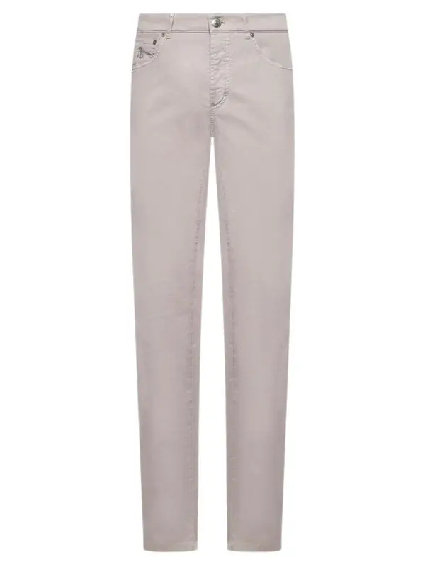 Brunello Cucinelli Logo-embroidered Trousers