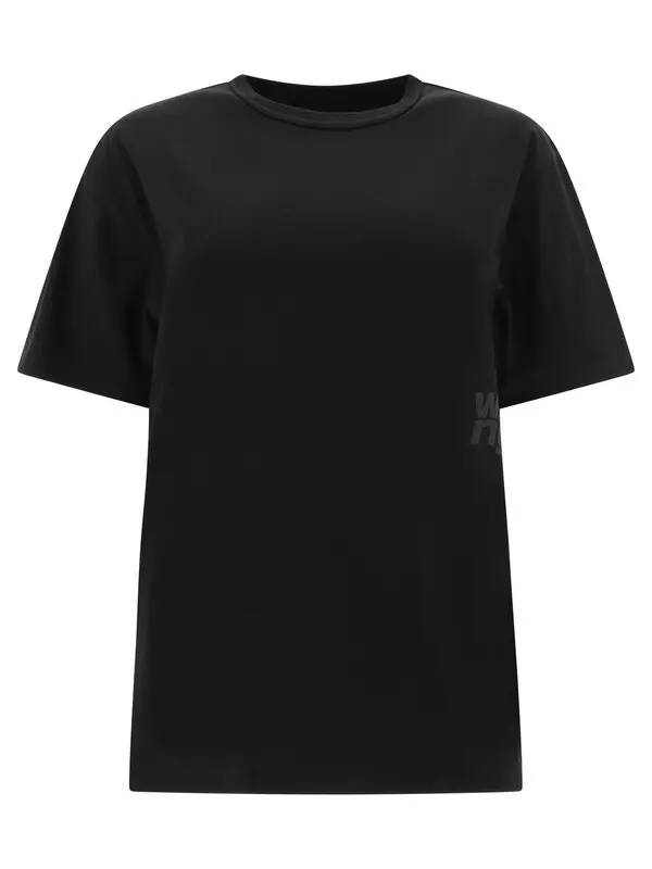 Alexander Wang Puff Logo Short Sleeve Tee - Black