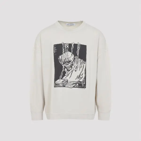 Our Legacy Angry Fan Mail Slack Sweatshirt - White