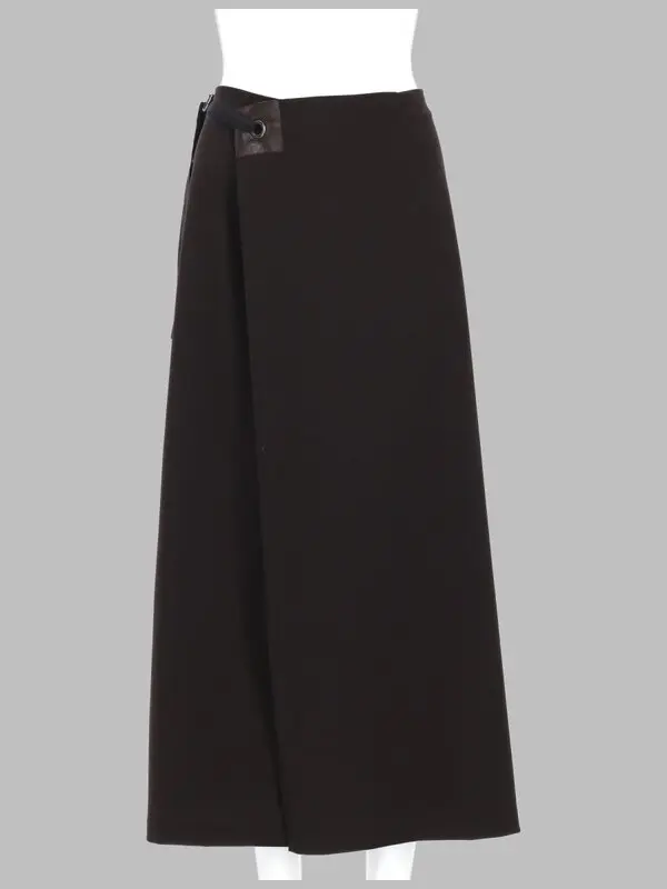 Paloma Wool Asymmetric Wrap Midi Skirt - Brown