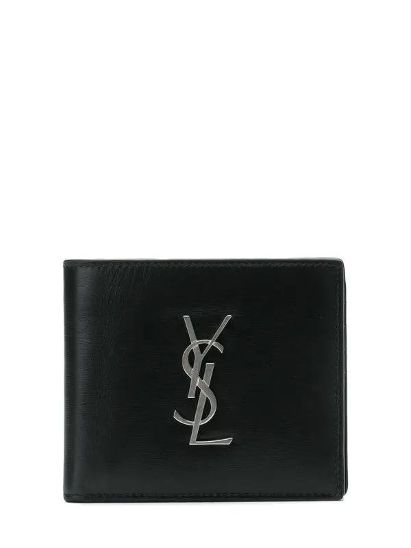Saint Laurent Mini Wallet With Eight Card Slots - Black