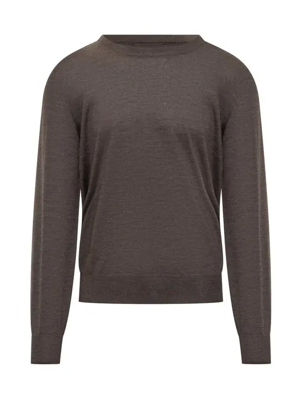 Brunello Cucinelli Giro Neck Knitwear Sweater - Moro
