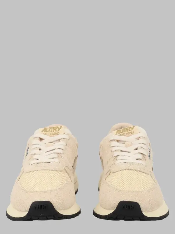 AUTRY Reelwind Low Top Sneakers With Leopard Print - Beige