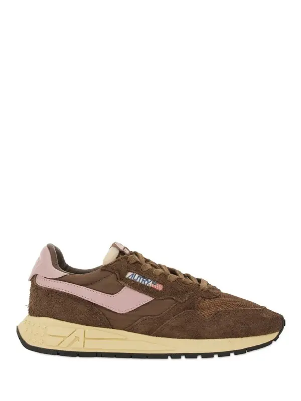 AUTRY Reelwind Low Sneakers Leopard Print - Brown