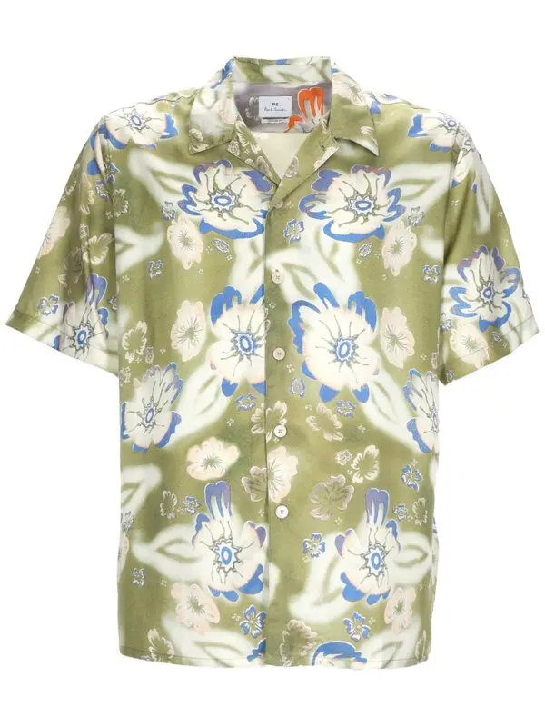 Paul Smith Soft Lyocell Mini Shirt - Green