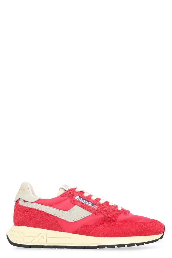 AUTRY Reelwind Low Sneakers In Nylon And Suede - Red