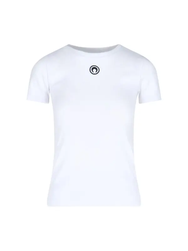 MARINE SERRE Moon Motif T-shirt - White