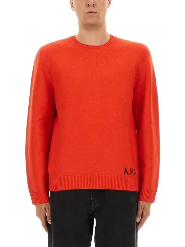 A.p.c. Virgin Wool Crew Neck Pullover