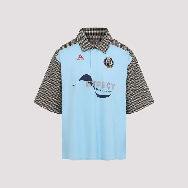 Martine Rose Short Sleeves Mini Poloshirt - Blue