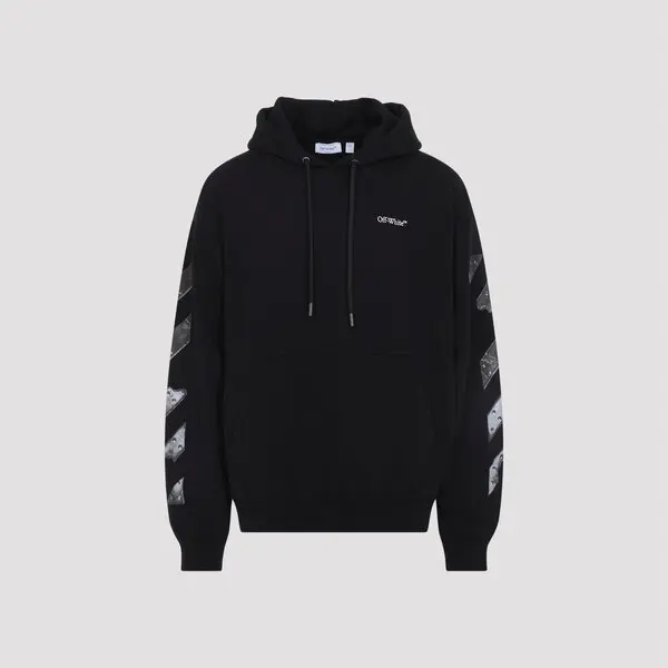 Off-White Metal Arrow Skate Cotton Hoodie - Black
