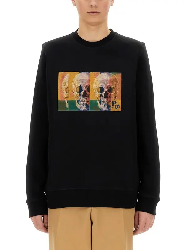 Paul Smith Skull Graphic Crewneck Sweatshirt