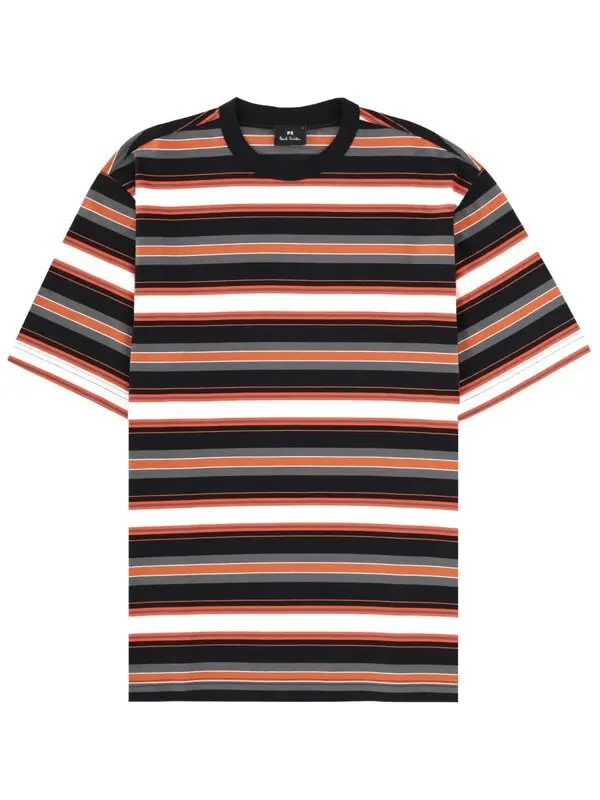 Paul Smith Striped Organic Cotton T-shirt For