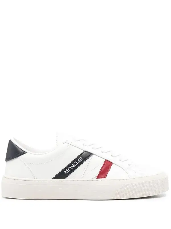 Moncler Monaco Suede Sneakers - White