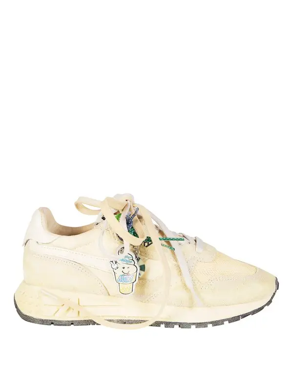 AUTRY Reelwind Super Vintage Sneakers In Nylon And Suede - Beige