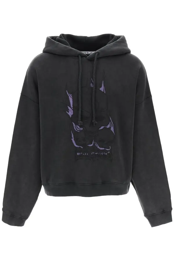 Acne Studios Oversized Skull Print Sweatshirt