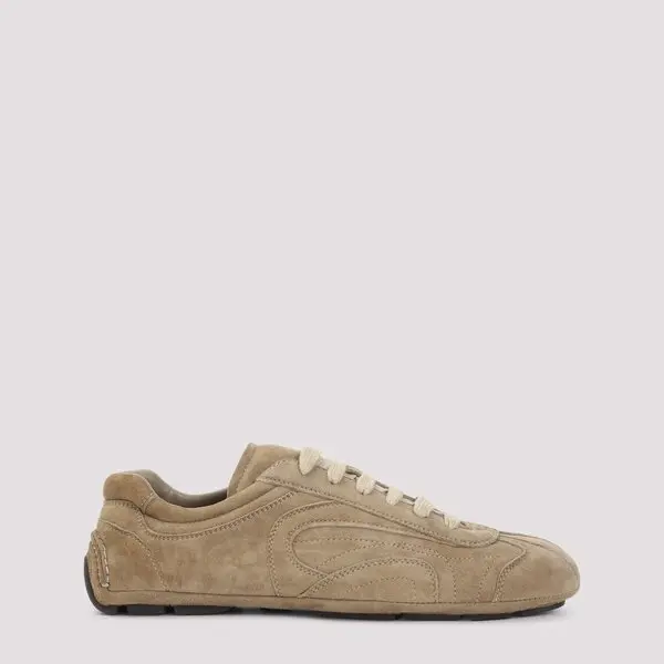 Prada Suede Lace-up Sneakers