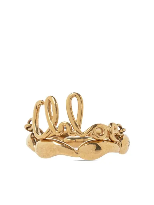 Chloé Chain Link Ring - Oro
