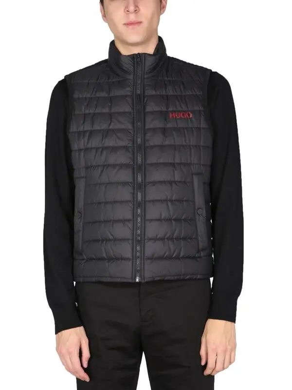 Hugo Hooded Down Vest - Black