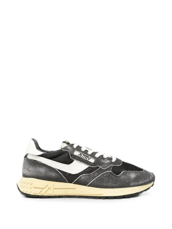 AUTRY Lace-up Sneakers With Mesh Toe And Running Sole - Nero