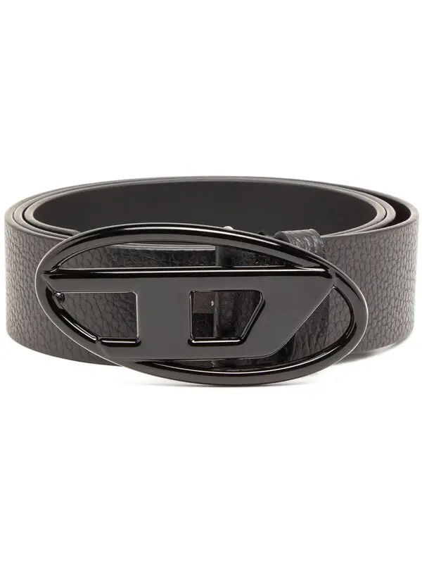 DIESEL® Matte Tone-on-tone Buckle 4 Cm Width - Black