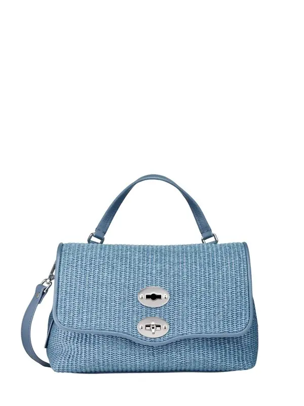 ZANELLATO Woven Mini Tote Bag - Navy