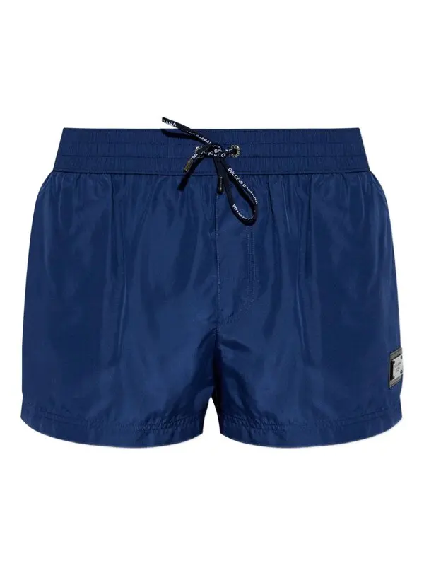 Dolce & Gabbana Drawstring Swim Shorts - Blue