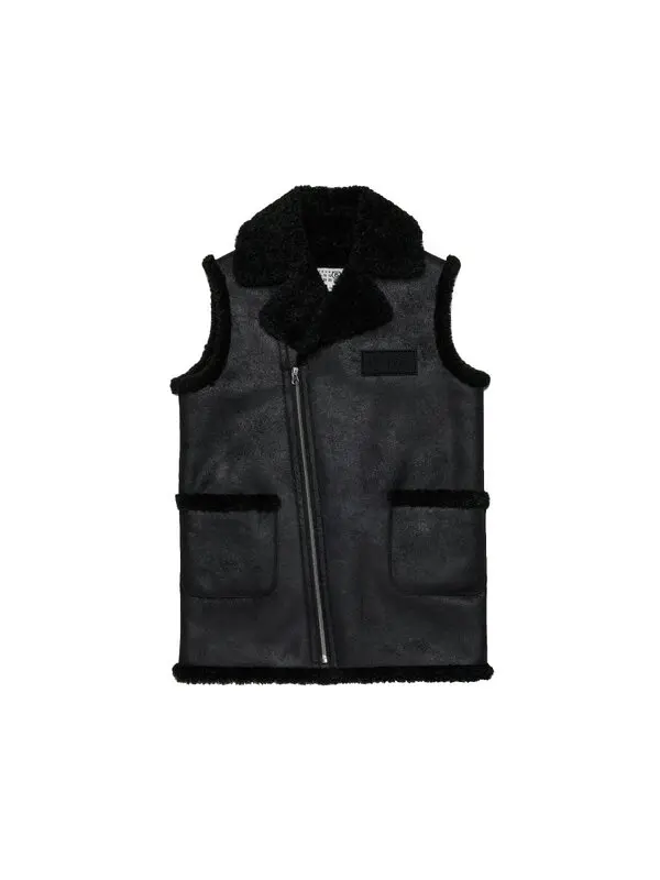 MAISON MARGIELA Logo Detail Vest - Black