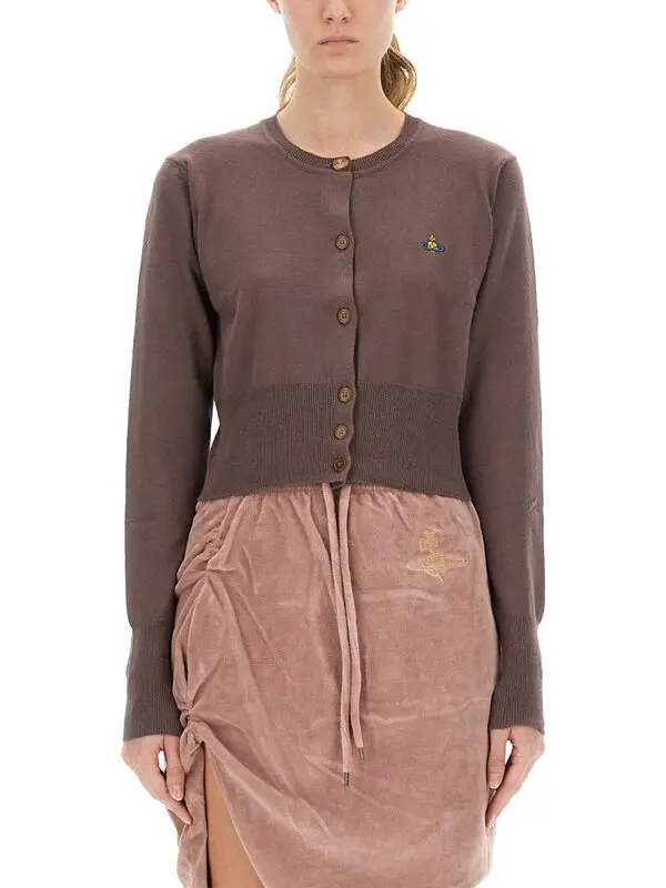 VIVIENNE WESTWOOD Cotton And Cashmere Blend Cardigan