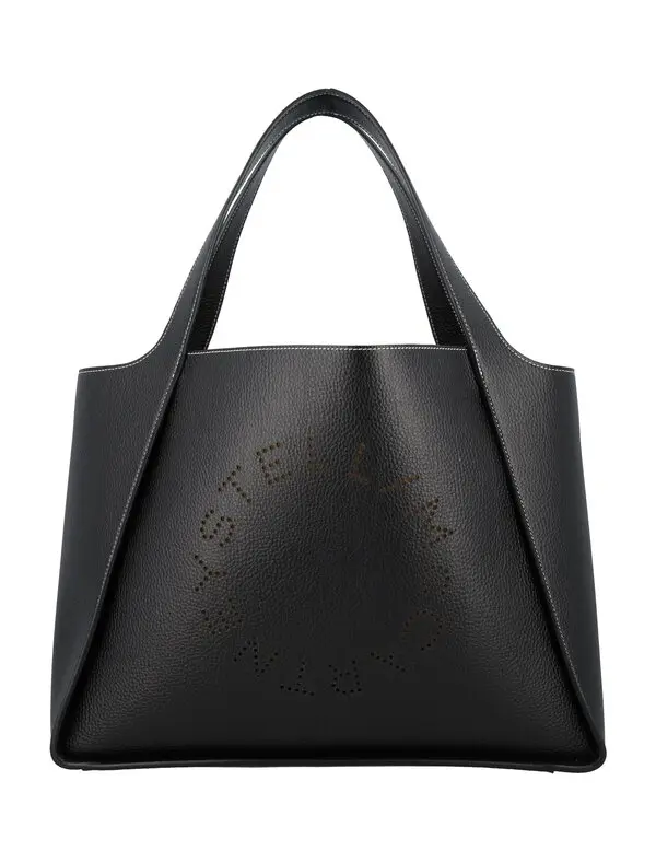 Stella McCartney Logo Large Tote Bag - Black