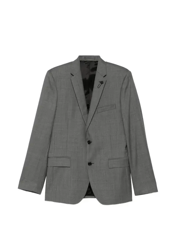 LARDINI Single-breasted Virgin Wool Suit - Grey
