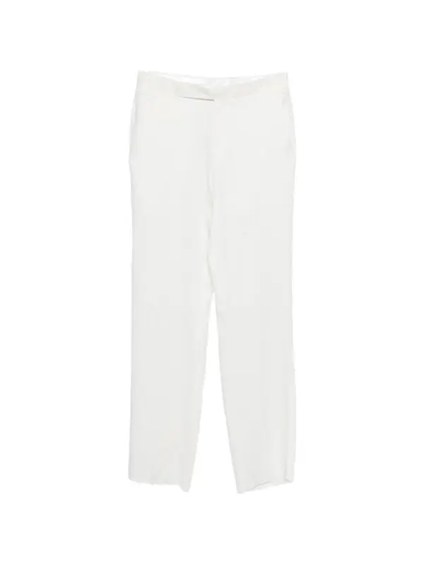 LARDINI Lightweight Linen Trousers - White
