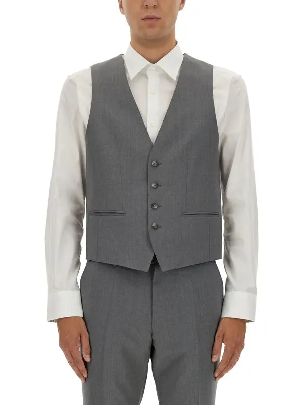 BOSS Slim Fit Wool Vest