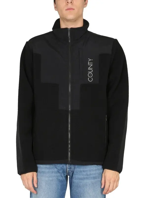 MARCELO BURLON COUNTY OF MILAN Zip-up High Collar Jacket