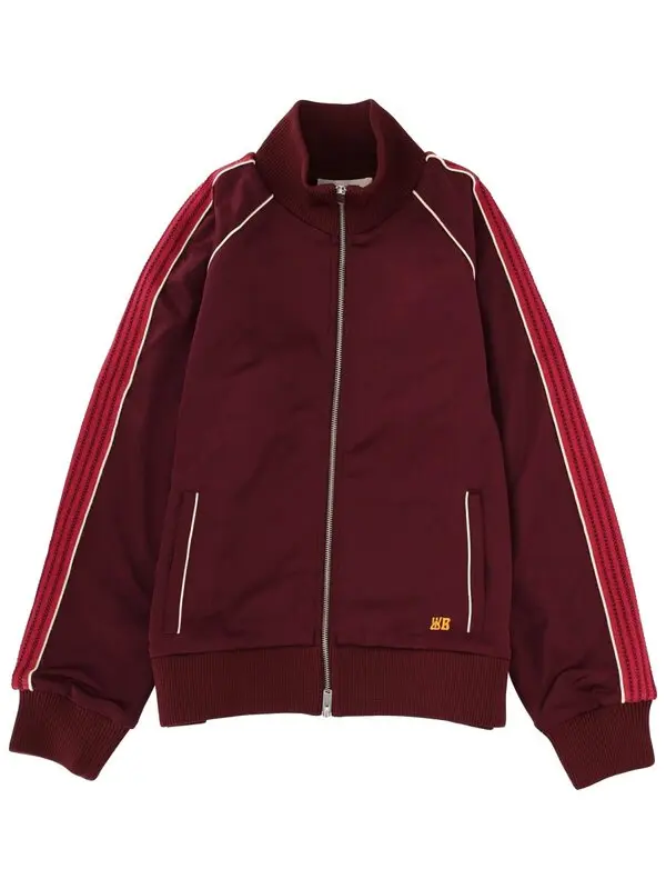 WALES BONNER Striped-panel Zip-up Track Top
