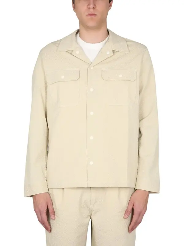 Howlin' Bowling Neck Cotton Mini Shirt