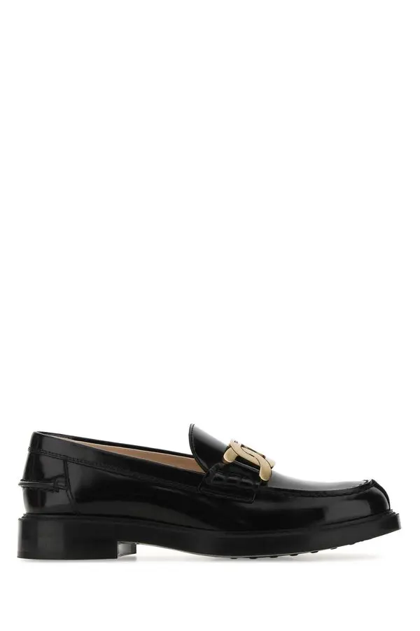 TOD`S Leather Loafers - Black