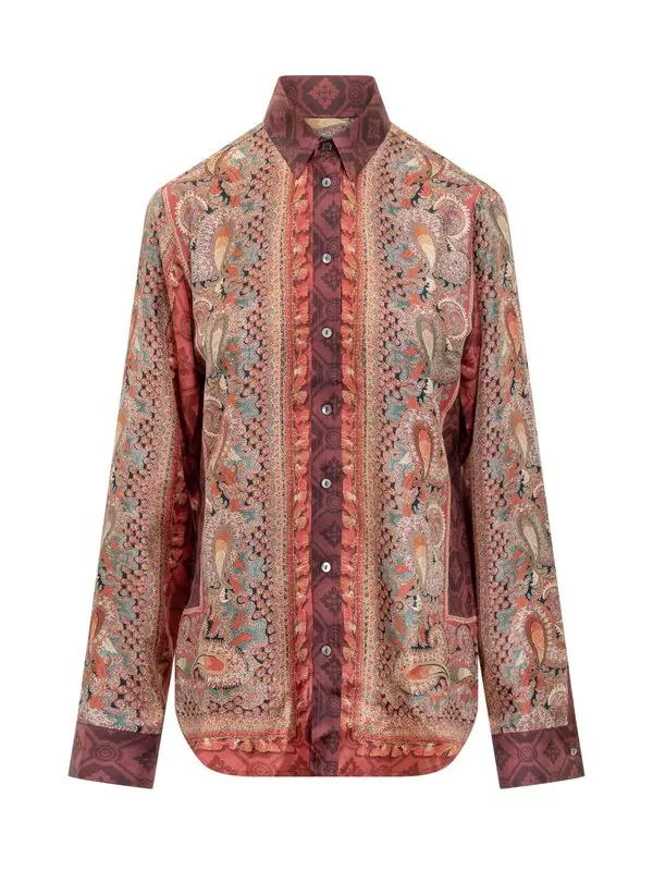 PIERRE-LOUIS MASCIA Printed Silk Shirt