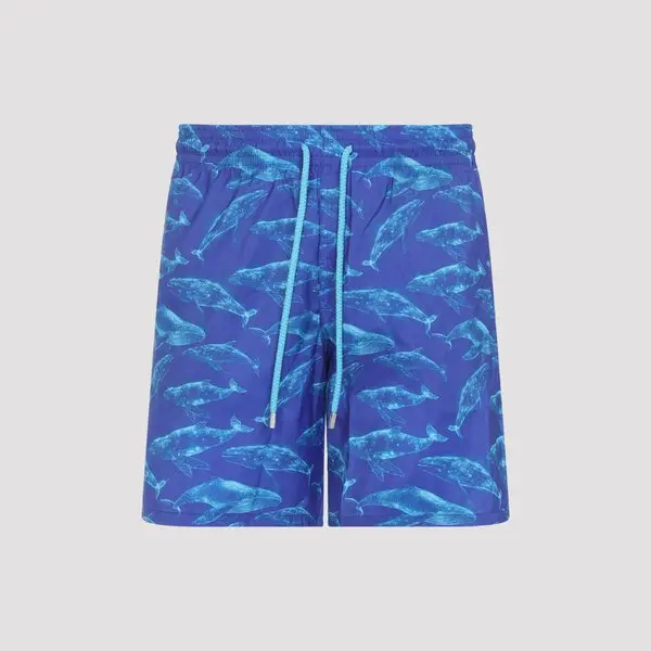 Vilebrequin Ultralight And Foldable Men`s Swim Shorts With Print