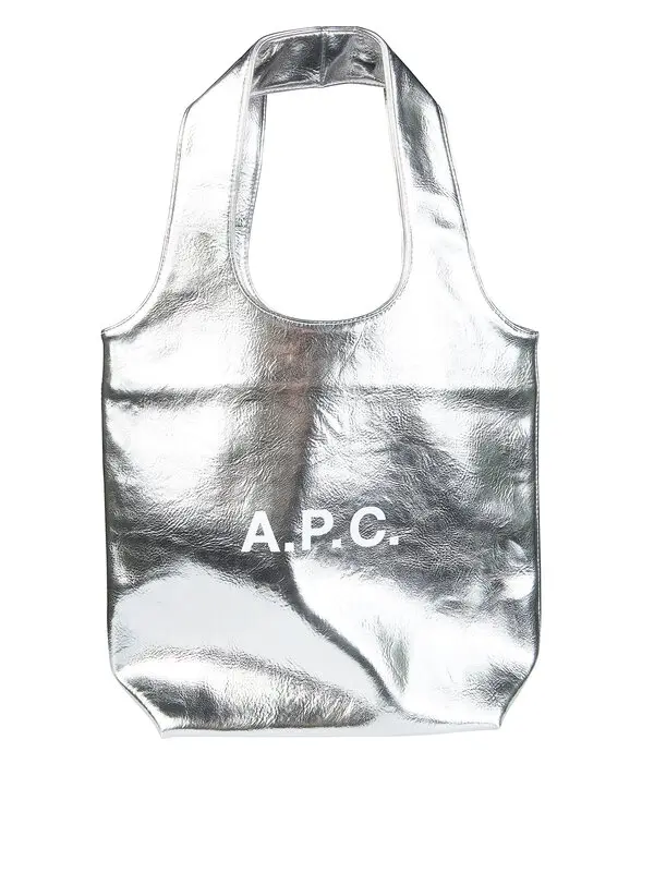 A.p.c. Ninon Small Tote Bag - Argento