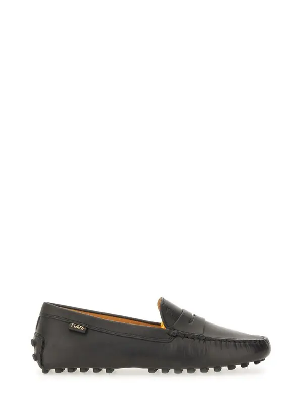 TOD`S Tod's Gommino Leather Loafers - Black