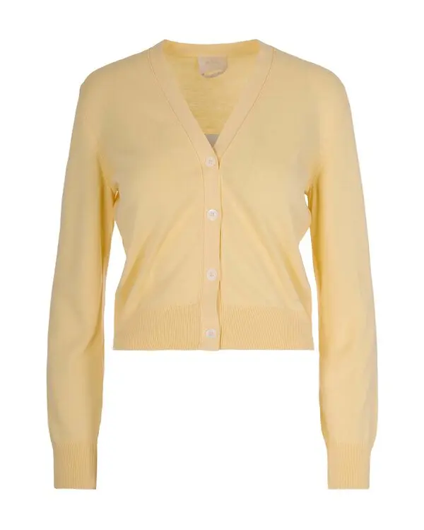 A.p.c. Button-front V-neck Cardigan - Lightyellow