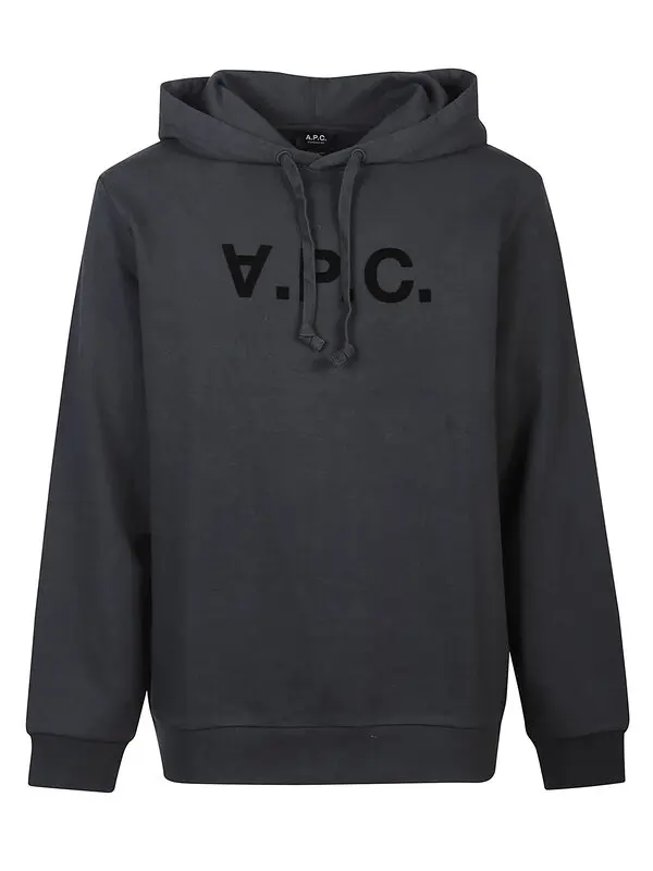 A.p.c. Logo Hoodie - Black