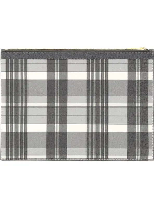 Thom Browne Grainy Leather Pouch - Multicolour