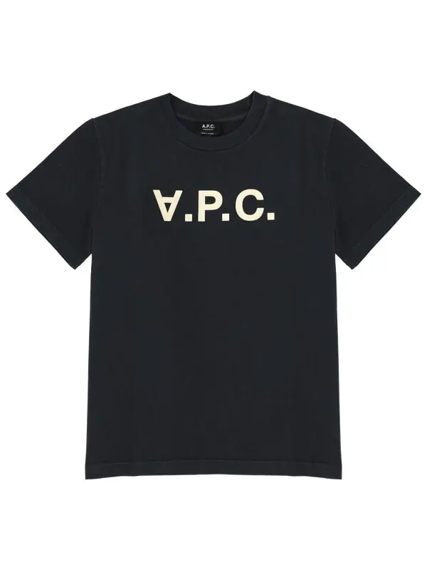 A.p.c. Organic Cotton Crewneck T-shirt - Black