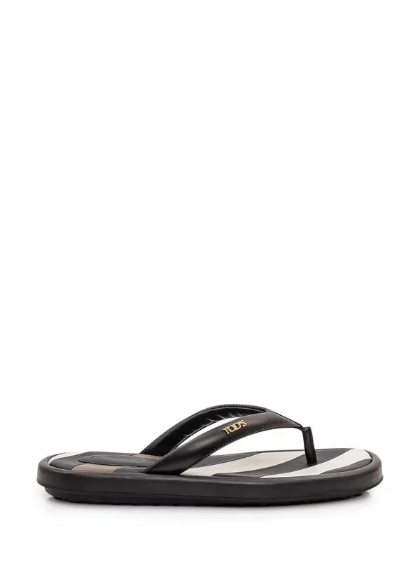 TOD`S Sleek Comfort Sandals With Shaped Strap