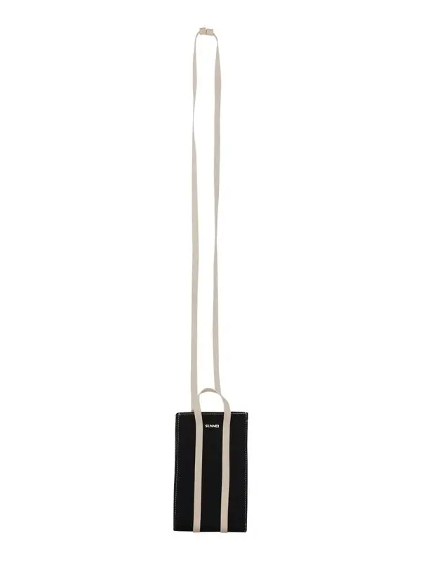 Sunnei Parallelepiped Cell Phone Holder With Logo