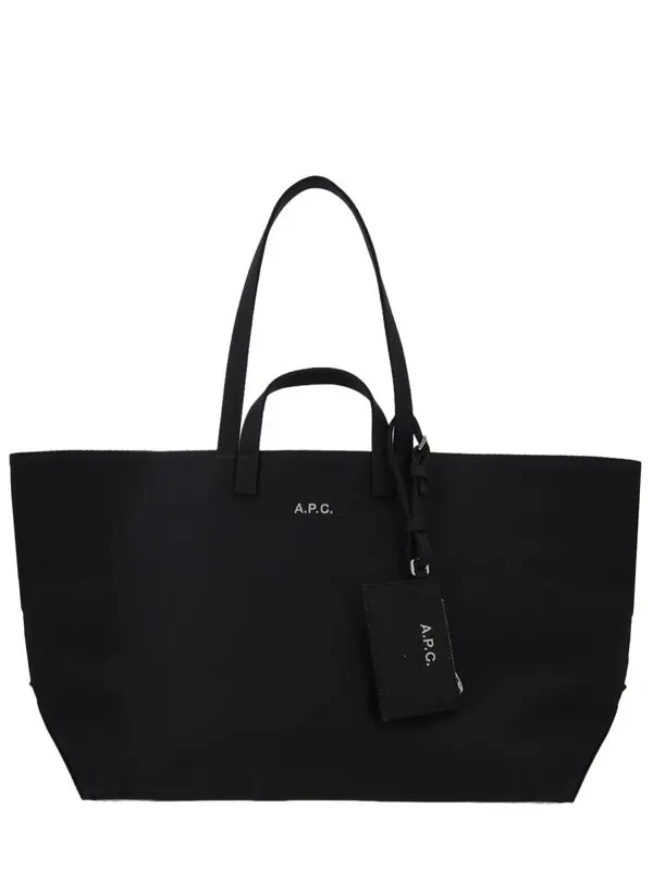 A.p.c. Le Drummer Canvas Tote Bag - Black