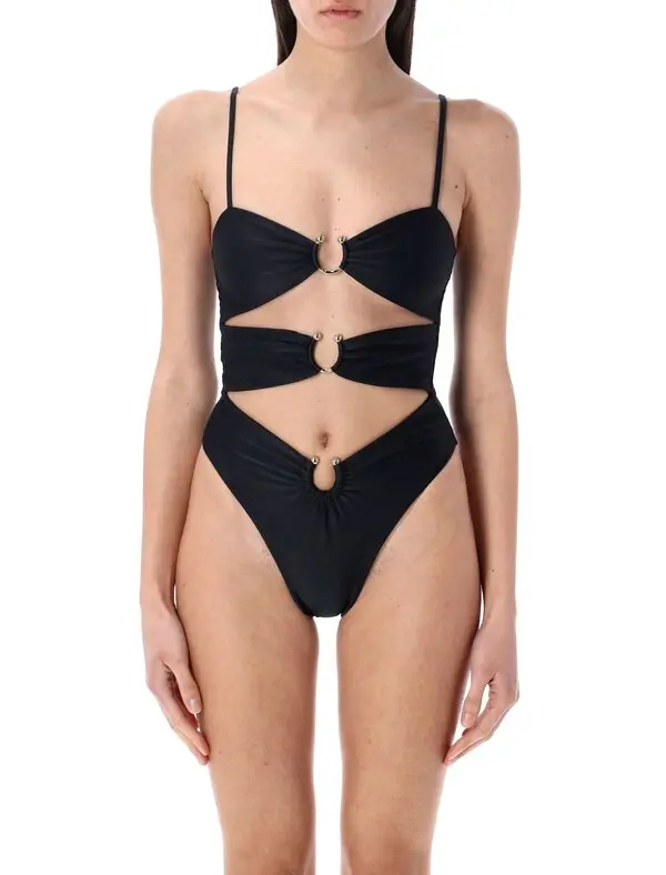 SWIM BY DI Malibu Cut-out One-piece Swimsuit - Black