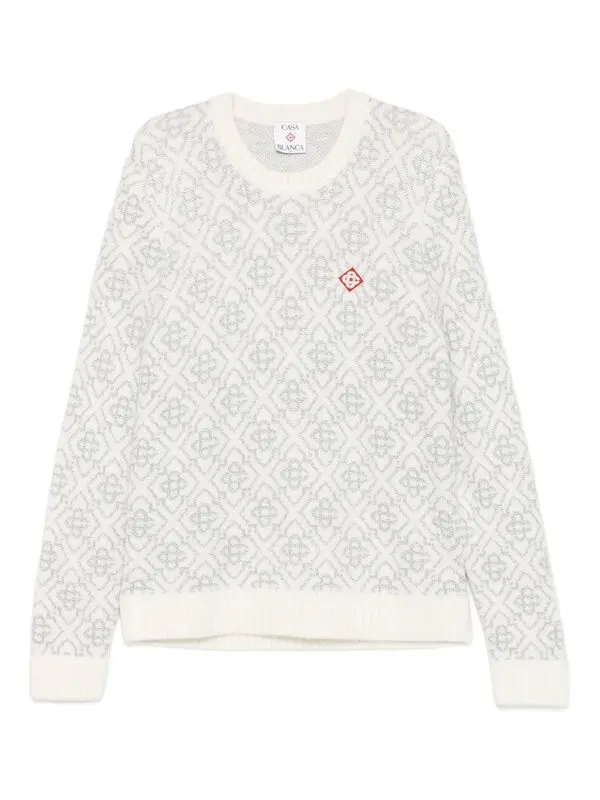 Casablanca Mohair Blend Knit Sweater For